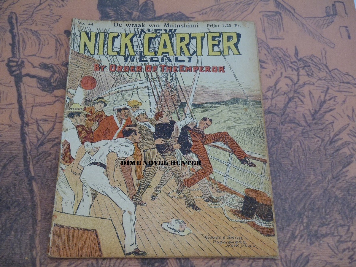 NEW NICK CARTER WEEKLY DUTCH LANGUAGE COVER DIME NOVEL | eBay
