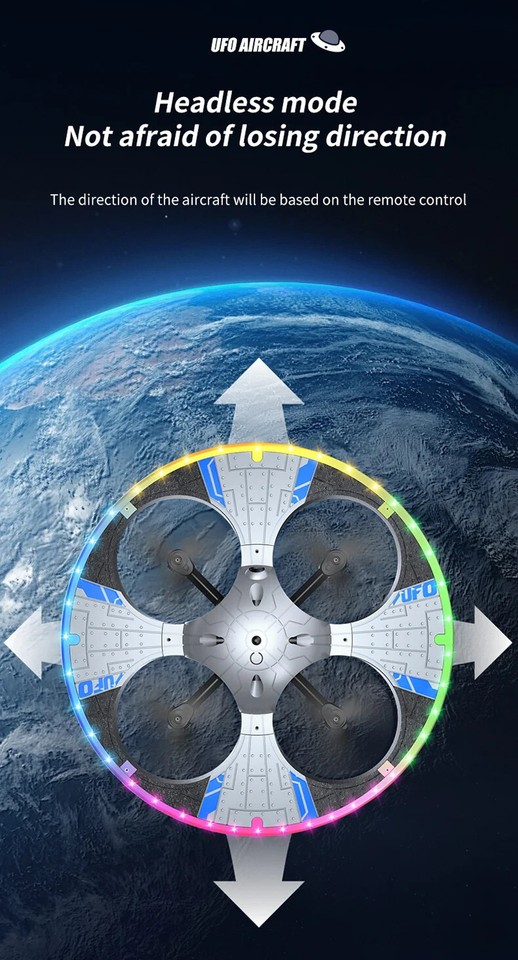 Ninja Dragon S8 UFO RC Drone Better Performance Upgraded Multiple ...