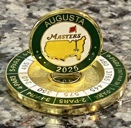 The Masters 2025 Coin with Ball Marker & Augusta National Yardages | eBay