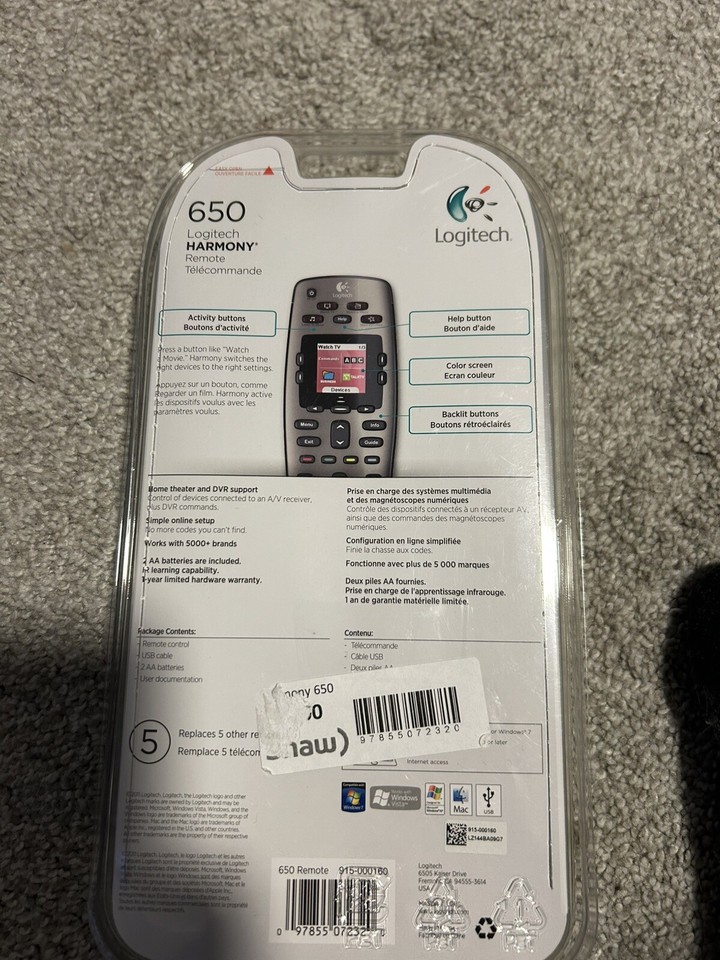 Logitech Harmony 650 Universal Advanced Remote Control | eBay