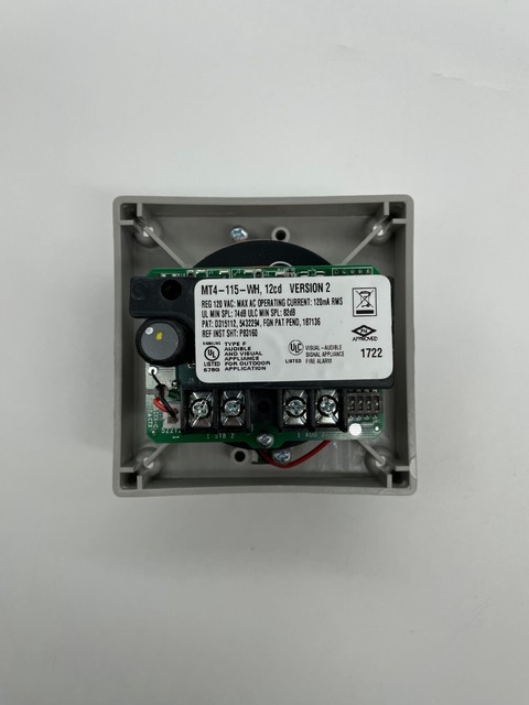 Wheelock MT4-115-WH-VNS Multitone Horn Strobe - Gray for sale online | eBay