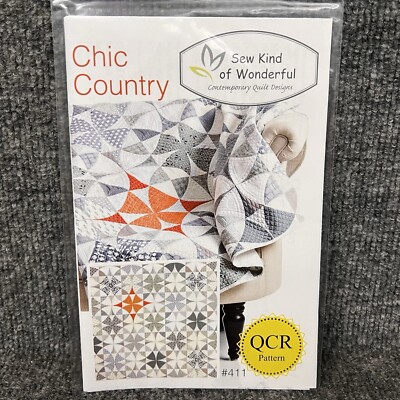 Chic Country Quilt Pattern 57” X 57” Sew Kind Of Wonderful #411 New | eBay