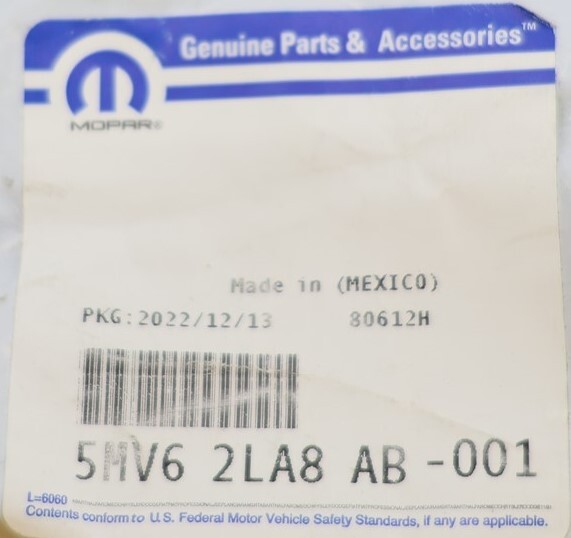 NEW OEM Mopar Front Right Seat Cushion Cover Cloth 5MV62LA8AB Ram 1500 ...