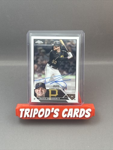 2023 Topps Chrome Travis Swaggerty Autograph Auto Rookie RC Pittsburgh ...