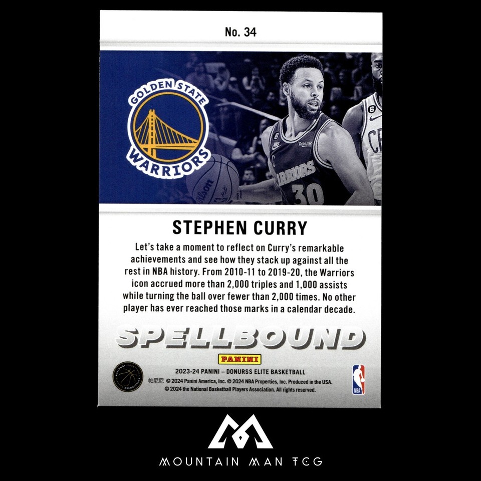 2023-24 Donruss Elite - Spellbound "R" #34 Stephen Curry | eBay
