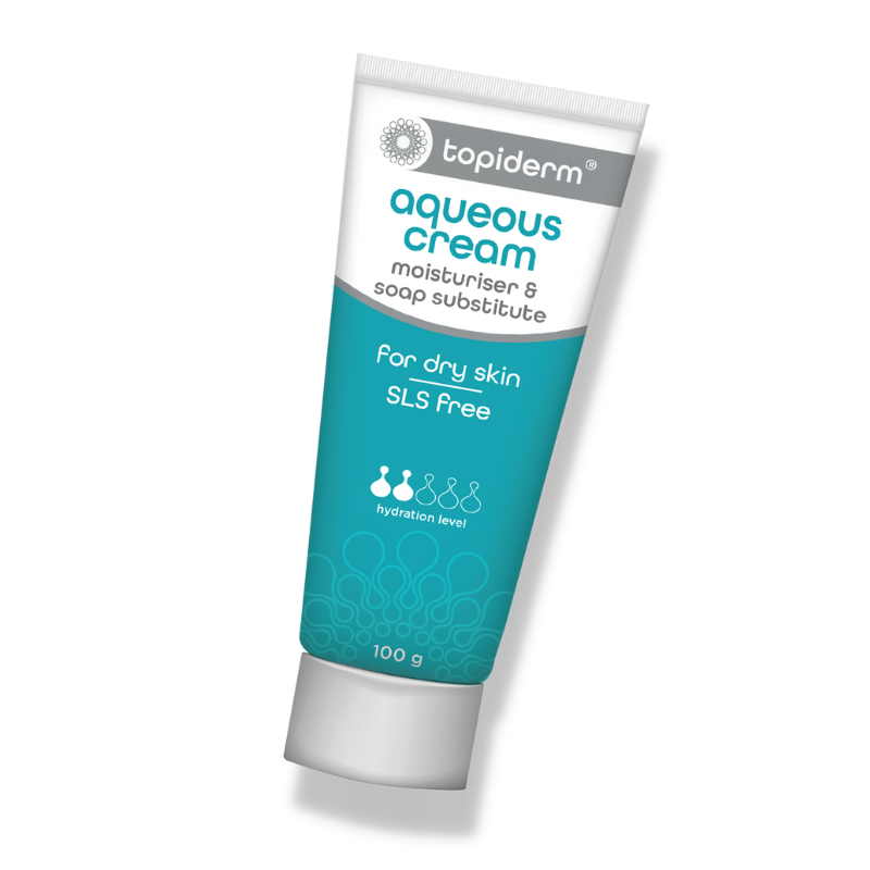 2 x Topiderm Aqueous Cream Moisturiser & Soap Substitute Dry Skin SLS ...