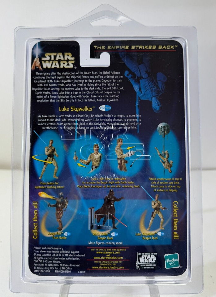 VTG Star Wars The Empire Strikes Back Luke Skywalker Bespin Duel Figure ...