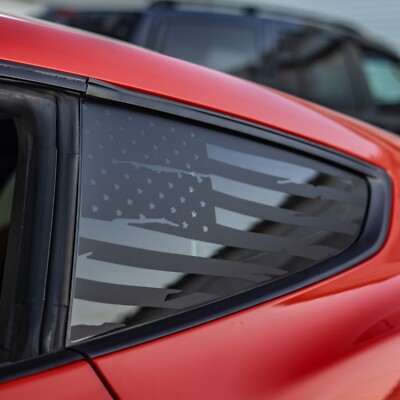 2015+ Mustang American Flag Side Window Decals (Pair) | eBay