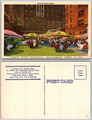 Jacques French Restaurant Chicago IL Postcard | eBay