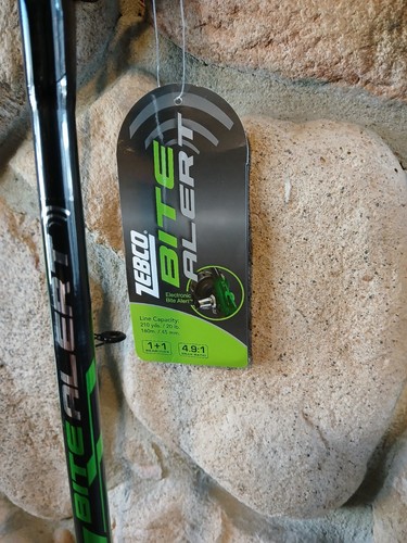 Zebco Bite Alert Spinning Fishing Rod 2 Piece 7' Medium Heavy 17-50lb ...