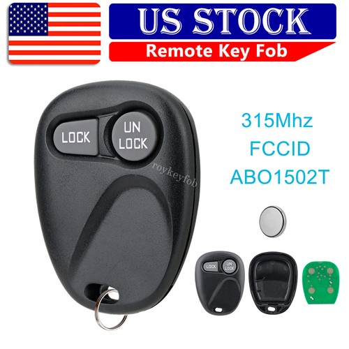 2B Remote Key Fob ABO1502T For 1999-2004 Chevrolet Tracker 1997-1999 ...