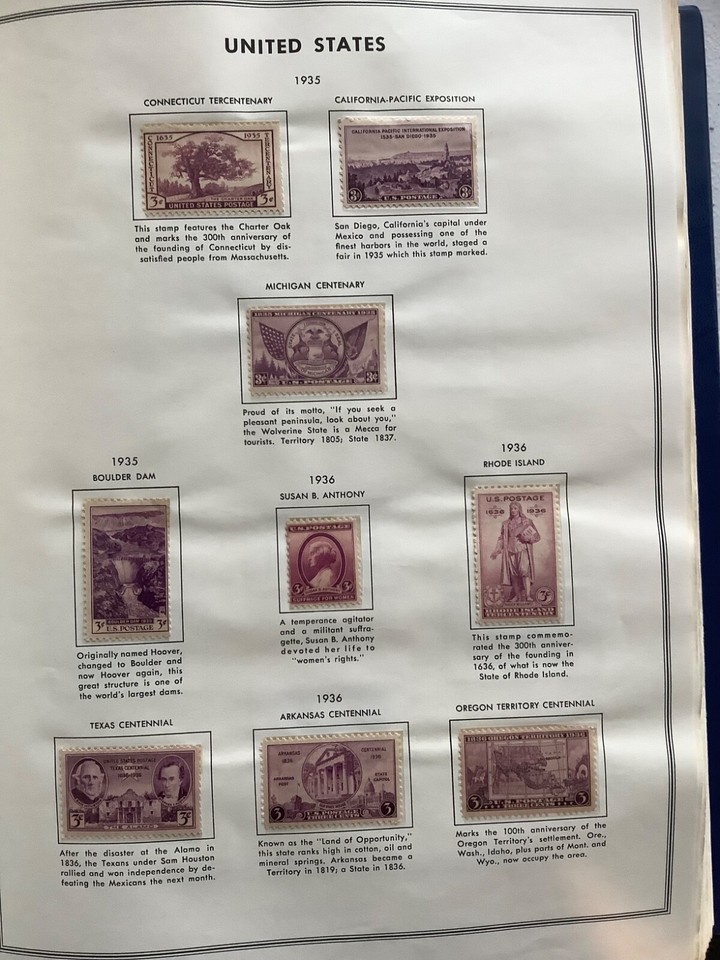 US Stamp Collection in a Harris Liberty Album - MINT CONDITION STAMPS ...