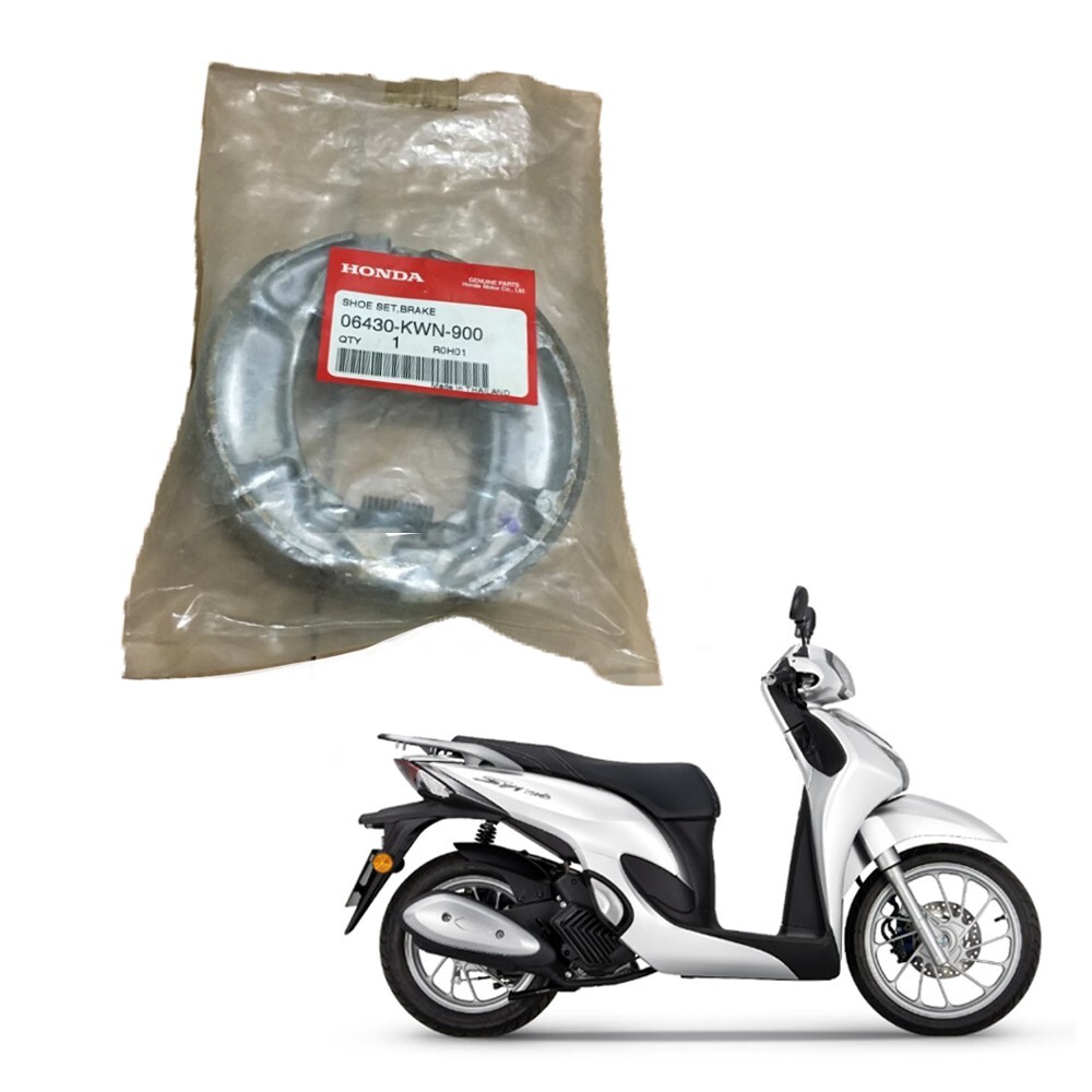 Genunie For Honda Rear Brake Shoe Set All Years Fits: PCX Vision SH ...