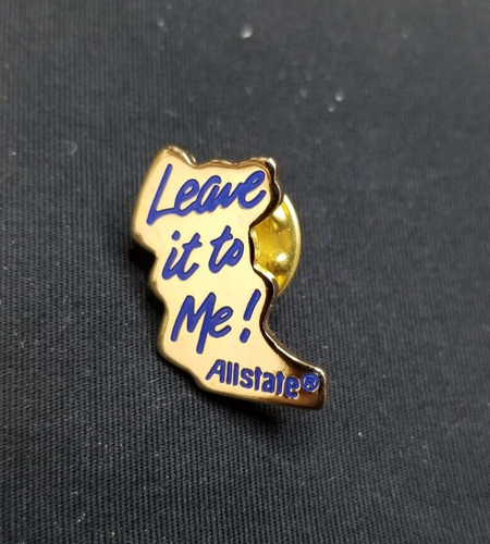 Vintage Allstate Insurance Leave It To Me Metal Lapel Pin Hat Tie Badge ...