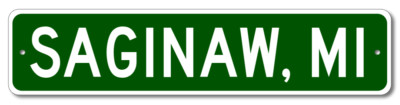 Saginaw, Michigan Metal Wall Decor City Limit Sign - Aluminum | eBay