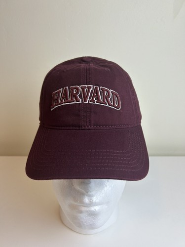 Harvard University Legacy Hat Embroidered Burgundy Adjustable Strap ...