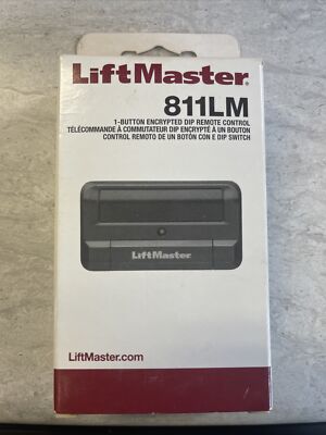 liftmaster remote 811lm Encrypted DIP Single Button remote control | eBay