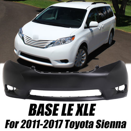 For 2011-2017 Toyota Sienna BASE LE XLE Front Bumper Cover Fascia ...