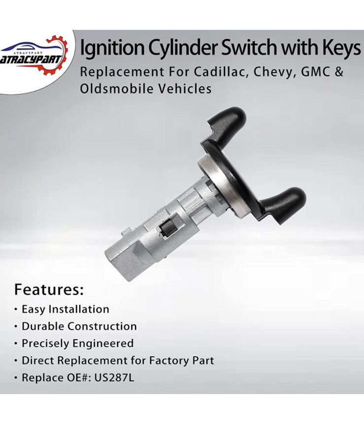 Ignition Lock Cylinder Switch with Keys Replace#: US287L 1998-2003 ...