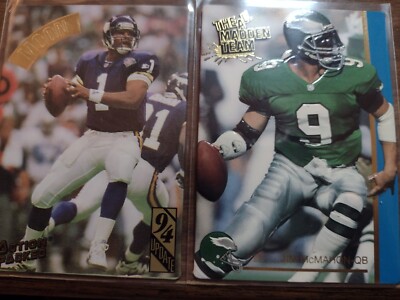Warren Moon & Jim McMahon Action Packed #3&180 All Madden Team NEW | eBay