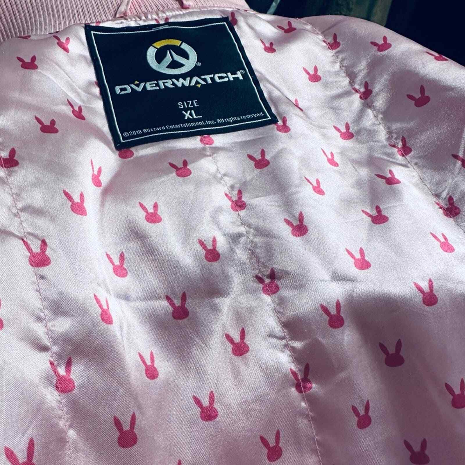 Overwatch D.Va White Rabbit Satin Bomber Jacket - Gem