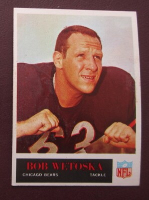 1965 Philadelphia Bob Wetoska (Chicago Bears) #17 EX/NRMT | eBay