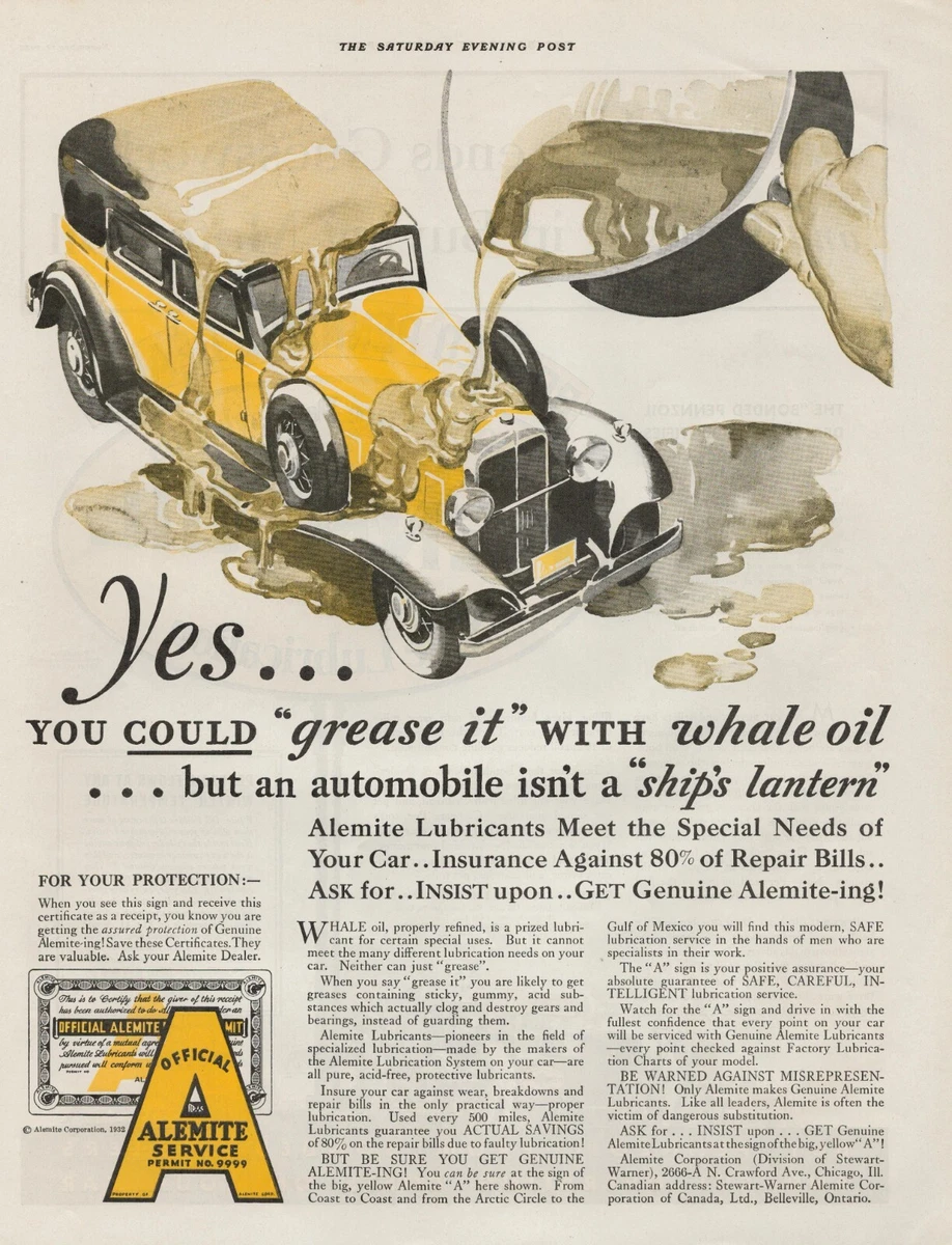 Whale Oil Advertisements