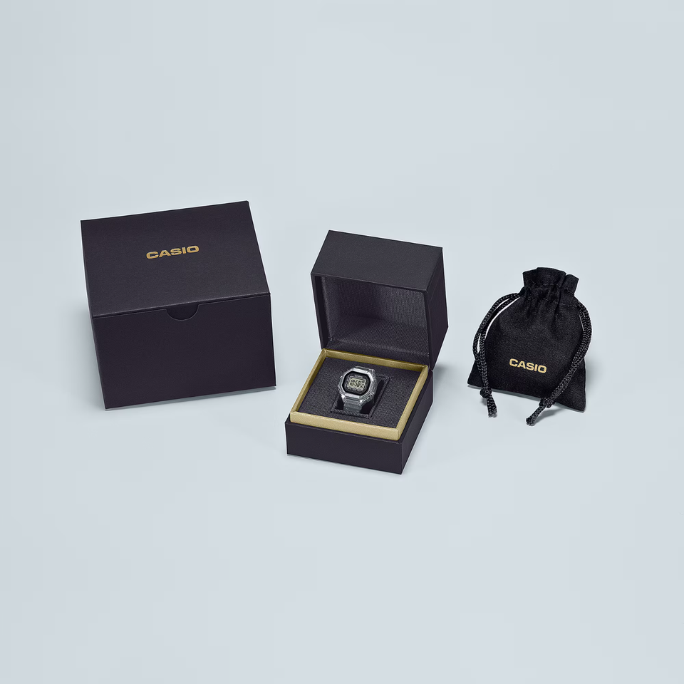 Casio Ring Watch 50th Anniversary Silver CRW-001-1JR w/Size adjusting ...