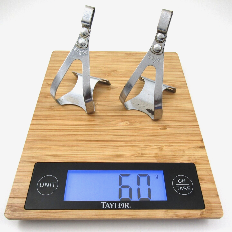 Christophe vintage toe clips for quill pedals, small | eBay