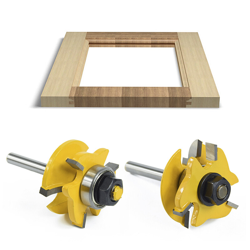 3PCS Router Bit Set 1/4 Inch Shank Raised Panel Cabinet Door Making ...