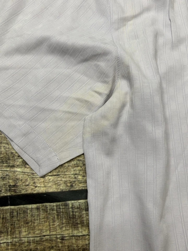 Tommy Bahama Shirt Mens 2XB Silk Button Up Hawaiian Short Sleeve Purple ...