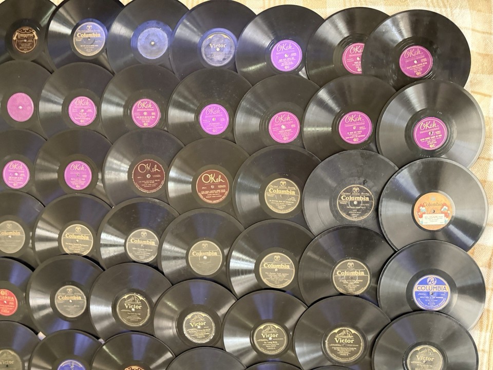 78rpm 10” Records Lot Of 87 Different Labels Okeh Cameo Victor Columbia ...