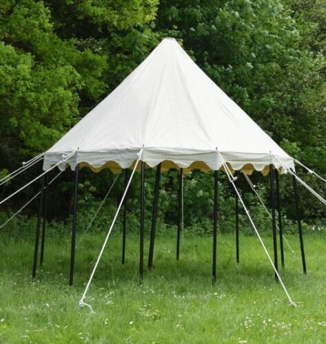 Medieval Round 4m Tent Functional waterproof tent larp reenactment ...