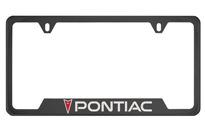 Black Chrome License Plate Frame for Pontiac | eBay