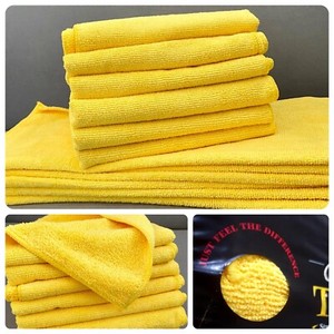 Microfibre Cleaning Cloths KIRKLAND Soft,Strong Yellow 40x40cm 12pcs | eBay