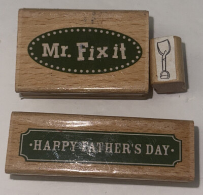 Studio G Hampton Art Mr. Fix It & Father’s Day Rubber Stamps Lot Of 3 ...