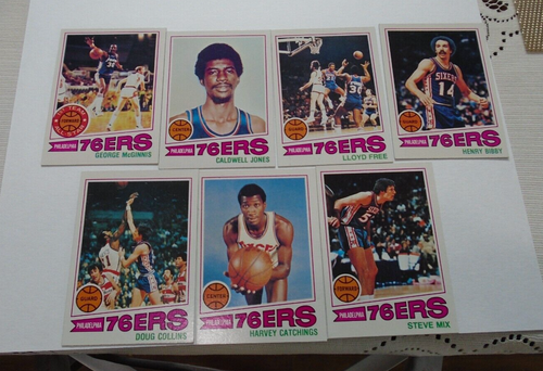 Philadelphia 76ERS 7 Team players 1977 Topps Basketball card | eBay