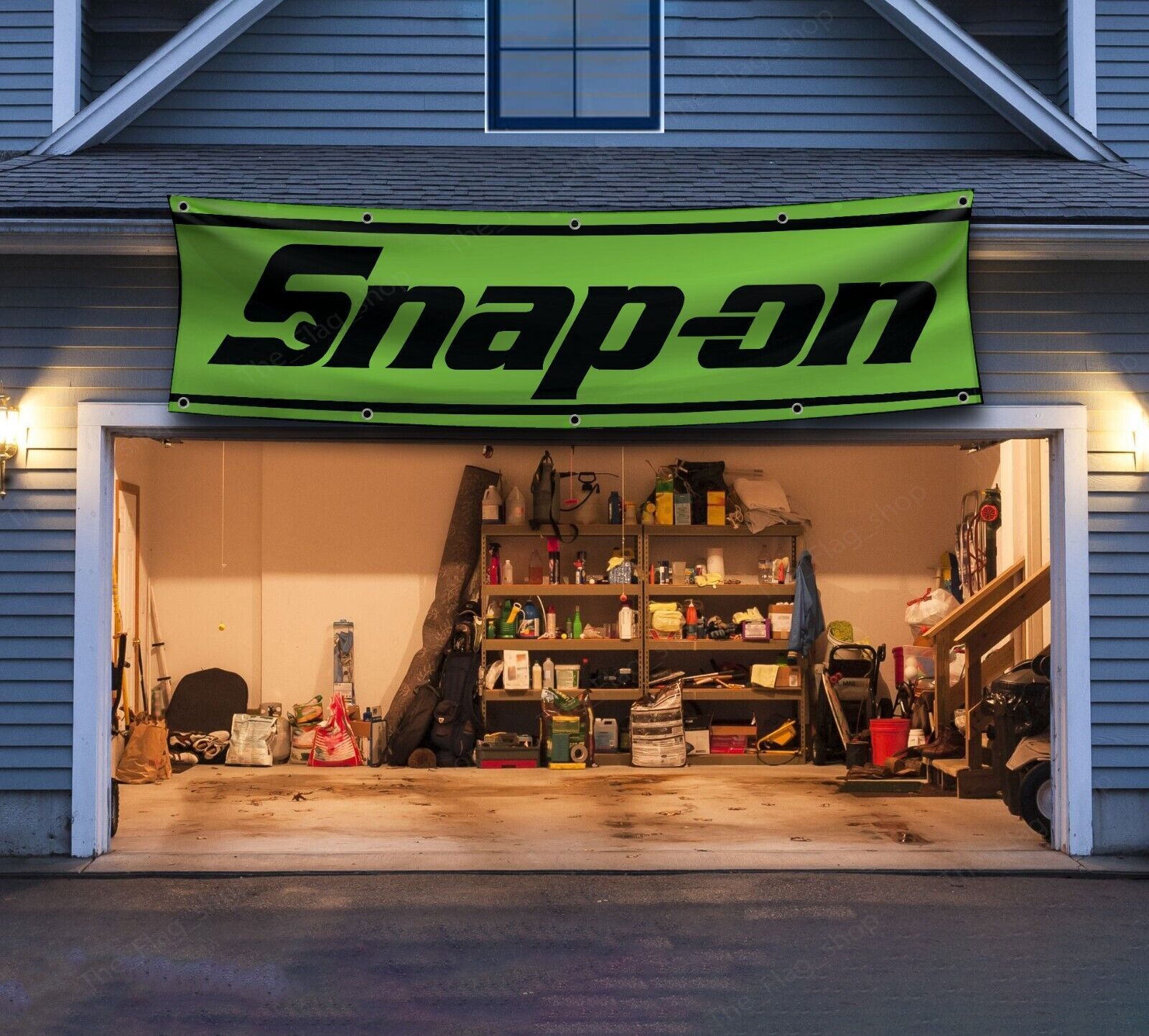 For Snap-on Banner 2x8FT Tools Products Racing Car Man Cave Flag Wall ...