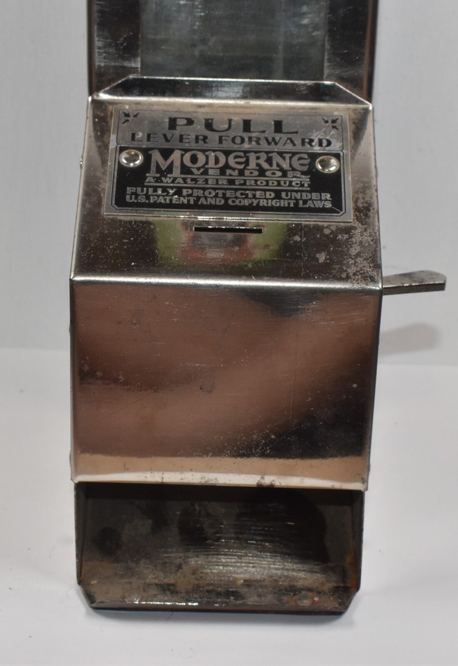 Vintage HERSHEYS CHOCOLATE 1 Cent CANDY Gum Coin Operated Dispenser ...