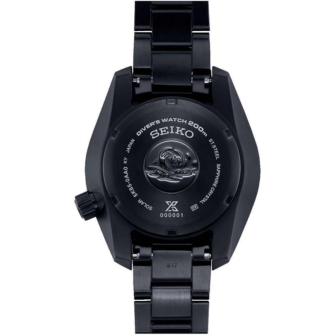 SEIKO PROSPEX SBPK007 The Black Series Night Vision GMT Solar Watch ...