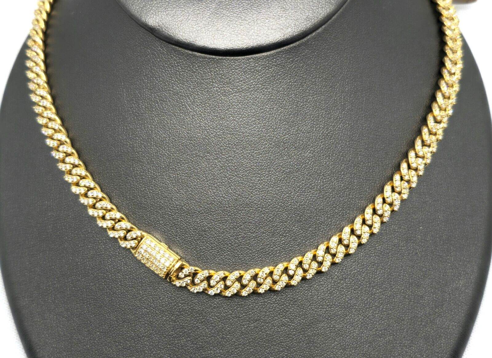 Men Solid REAL 10k Yellow Gold 11 Ct Genuine Diamond … - Gem