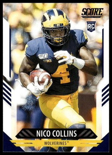 2021 Score #335 Nico Collins Michigan Wolverines Rookie | eBay
