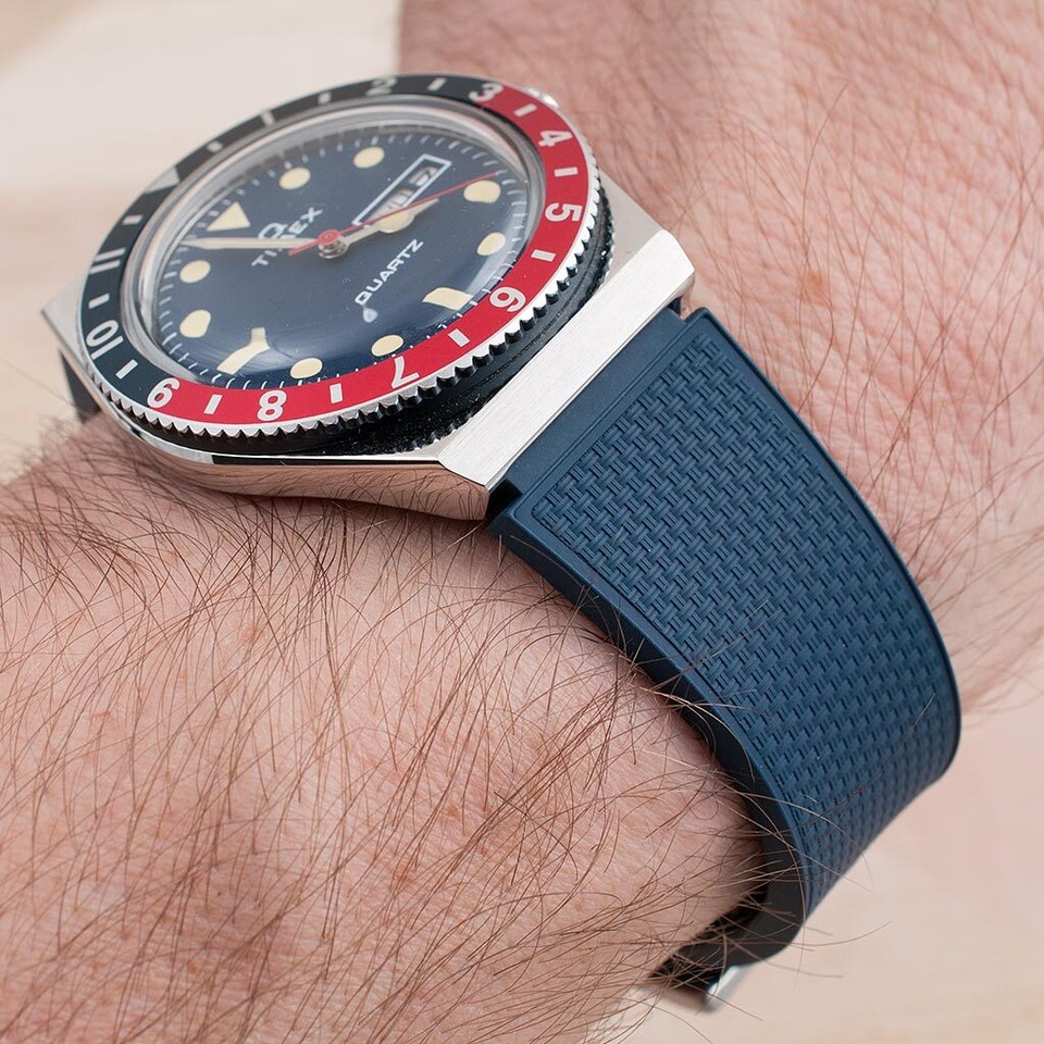 TQ18 Q Timex Replacement Watch Straps - FKM Rubber Quick Release Watch ...