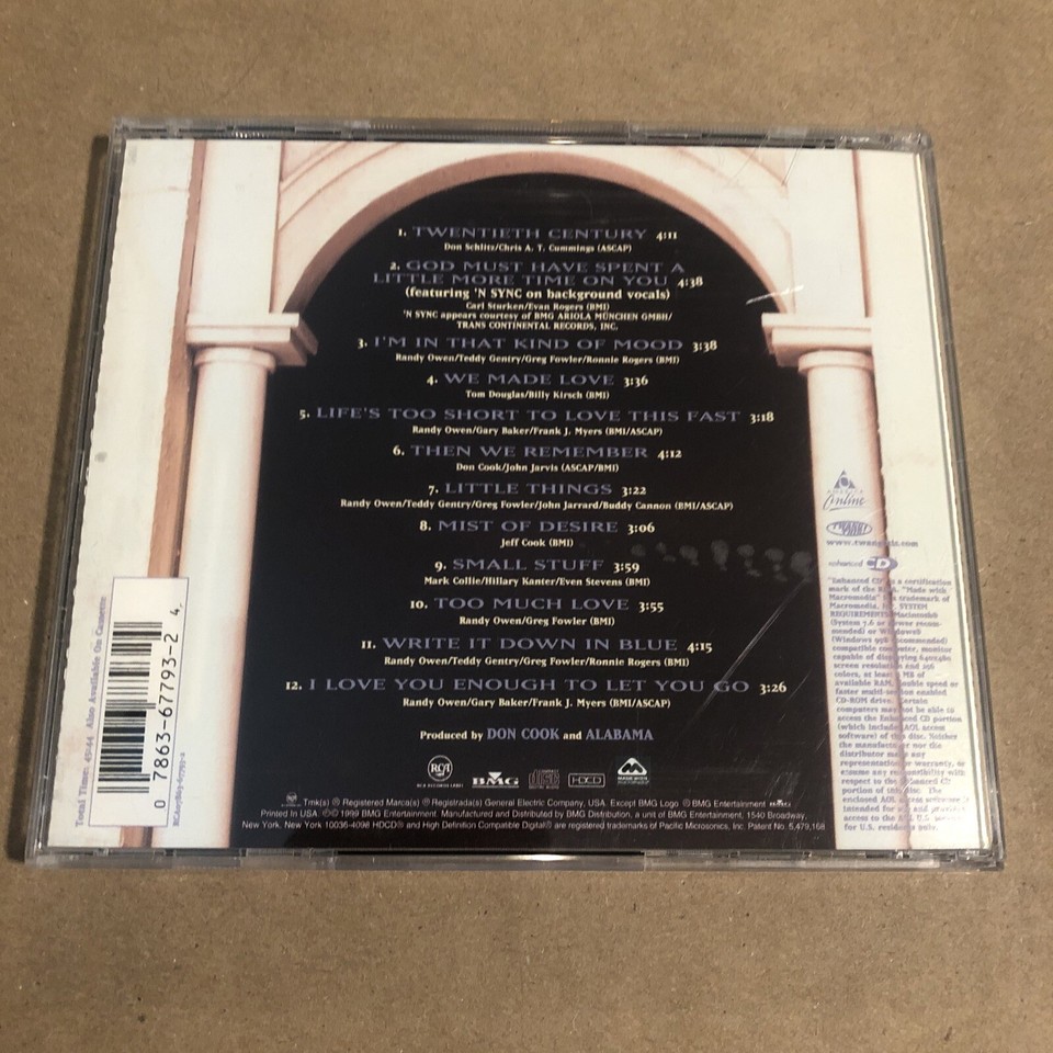 Alabama - Twentieth Century - CD - 1999 78636779324| eBay