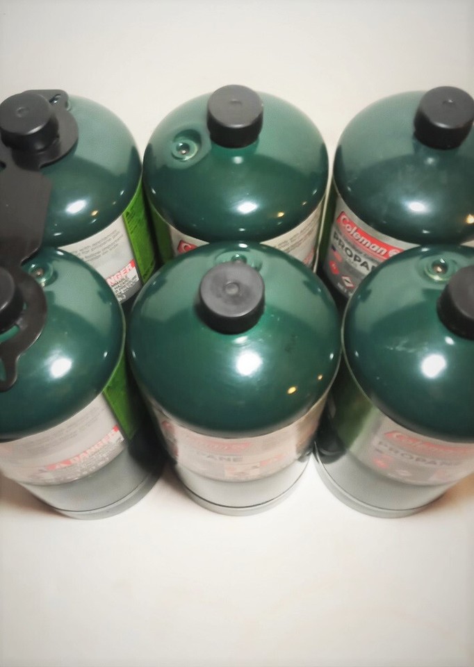 Empty - No Gas! (6-Pack) Coleman 1 lb Propane Tanks, 16 oz ea, (Use for ...