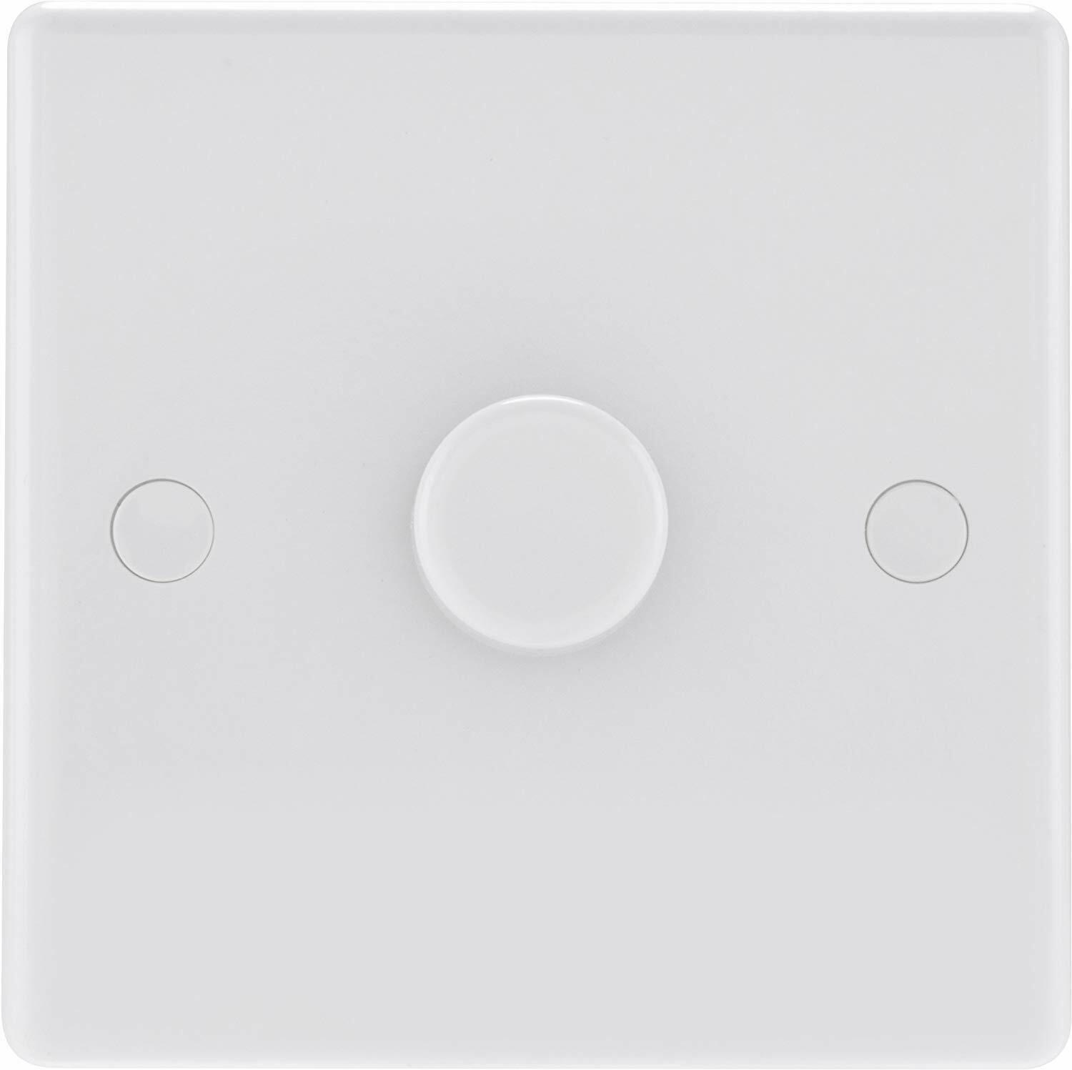 4x BG Nexus 881p - Slimline Dimmer Switches White 1 Gang 2 Way 400 Watt ...