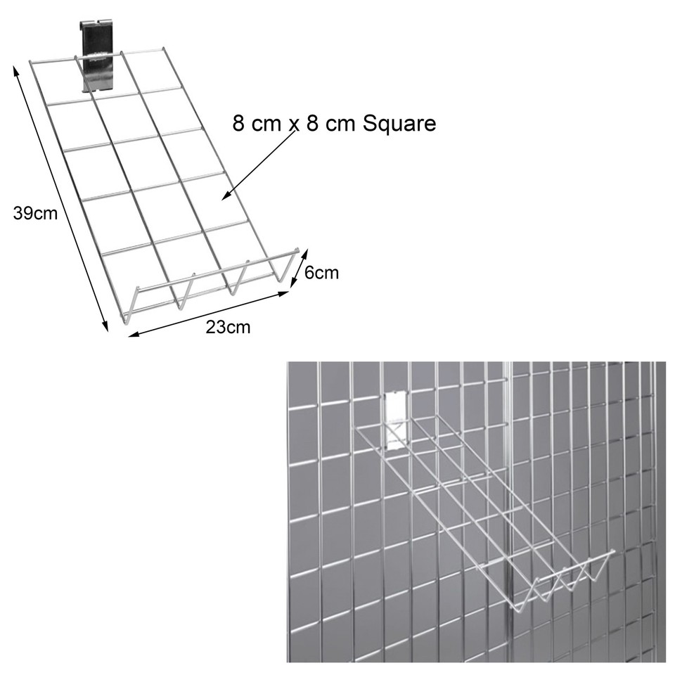 Black Grid Mesh Panel Premium Retail Shop Display Panel Accessory Wall ...