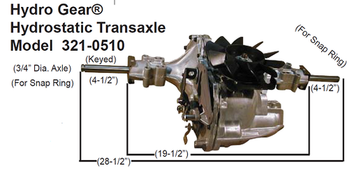 Hydro Gear Lawn Tractor Transaxle 170061 Model 321-0510 replace ...
