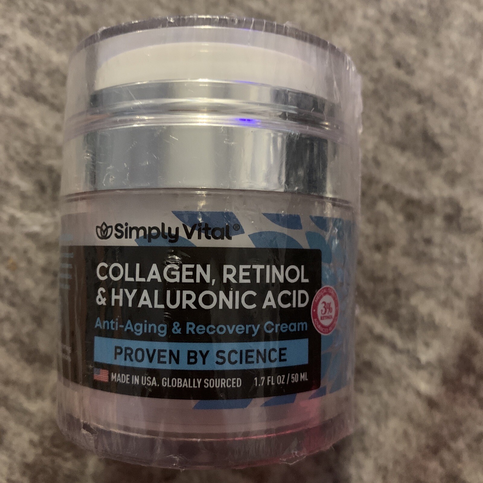 Simply Vital Collagen, Retinol & Hyaluronic Acid Anti-Aging Recovery Cream 1.7oz | eBay