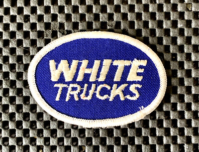 WHITE TRUCKS EMBROIDERED SEW ON PATCH BIG RIGS 18 WHEELERS 3" x 2" NOS ...